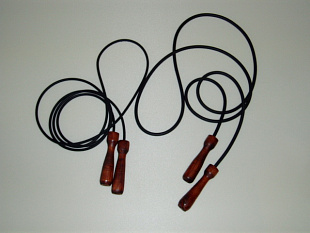 Скакалка спортивная, тяжелая, резина 8мм